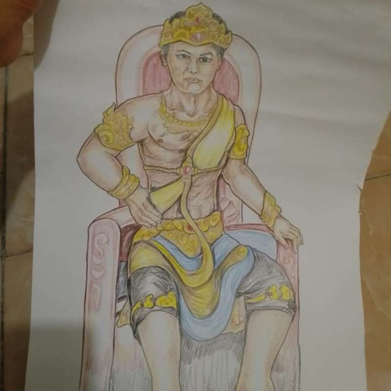 Jual Lukisan Sketsa Ga'ib - Gambar Raja Singosari Tumenggung ...