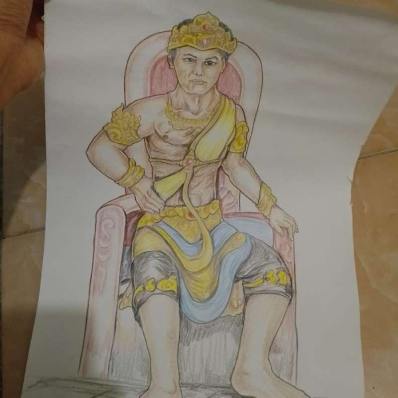 Jual Lukisan Sketsa Ga'ib - Gambar Raja Singosari Tumenggung ...