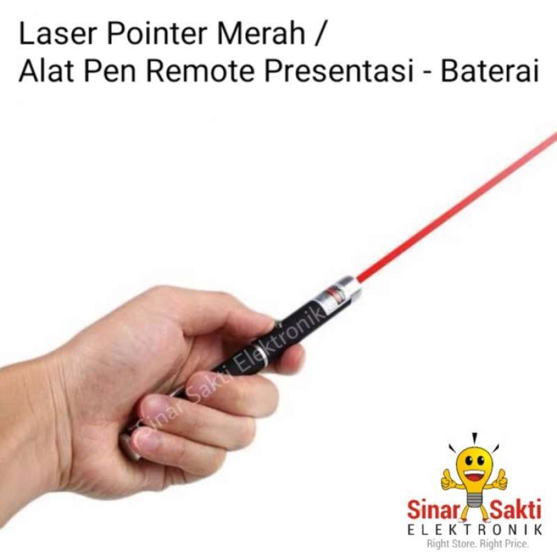 Promo Laser Pointer Alat Pen Presentasi Remote Baterai Merah Red Presenter Diskon 22% di Seller ...