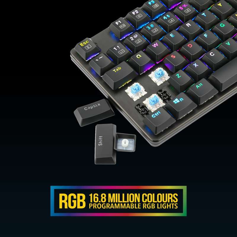 Jual Armaggeddon Smk 12r Rgb Low Profile Mechanical Keyboard Outemu ...