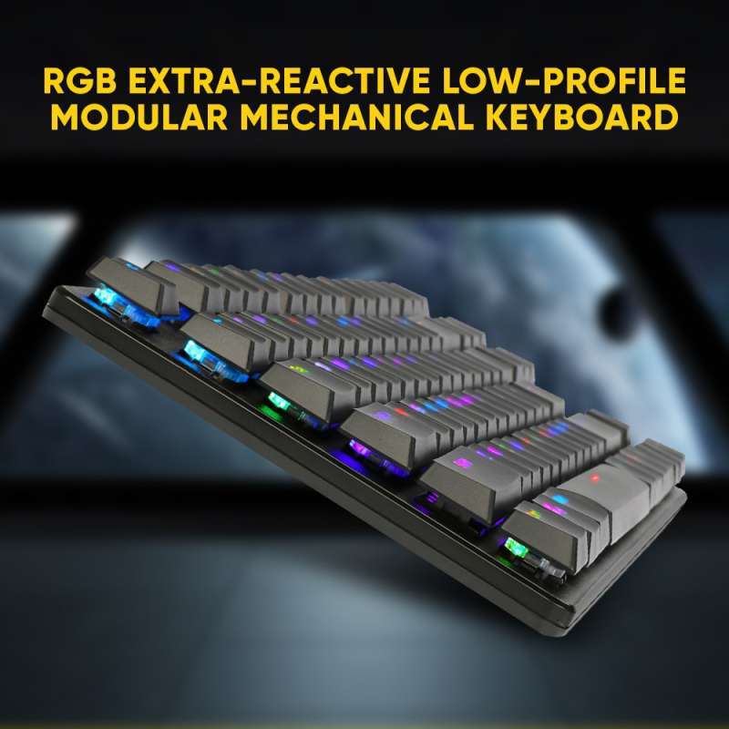Jual Armaggeddon Smk 12r Rgb Low Profile Mechanical Keyboard Outemu ...