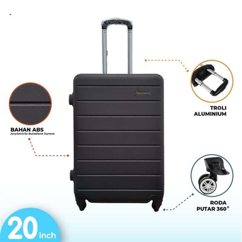 Jual Tas Koper Polo Vienna 20 Inch Kabin Travel Fiber Hardcase Roda 4 ...