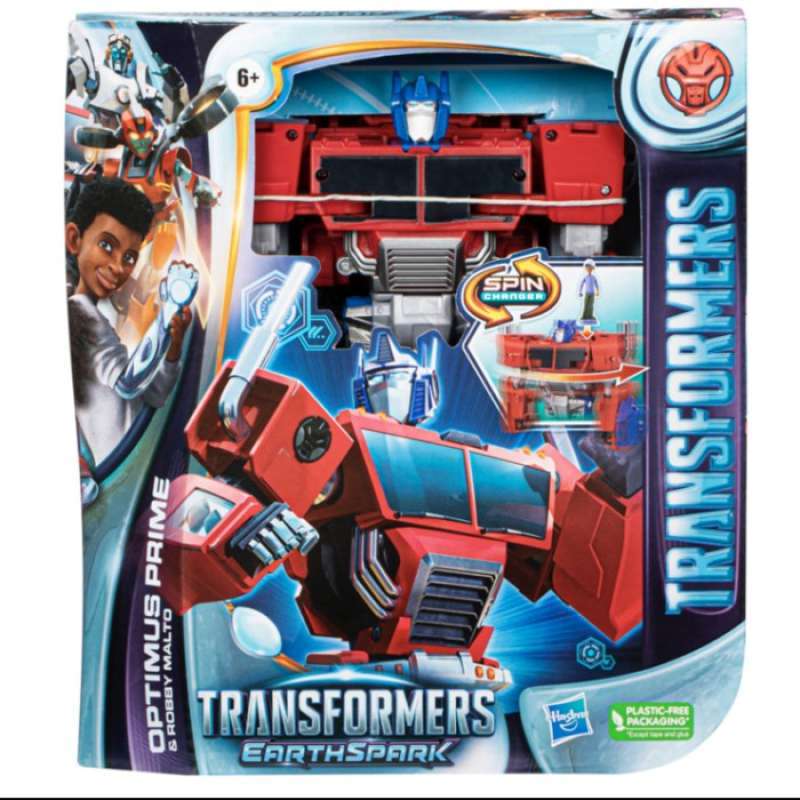 Promo Transformers Earth Spark Optimus Prime & Robby Malto Hasbro ...