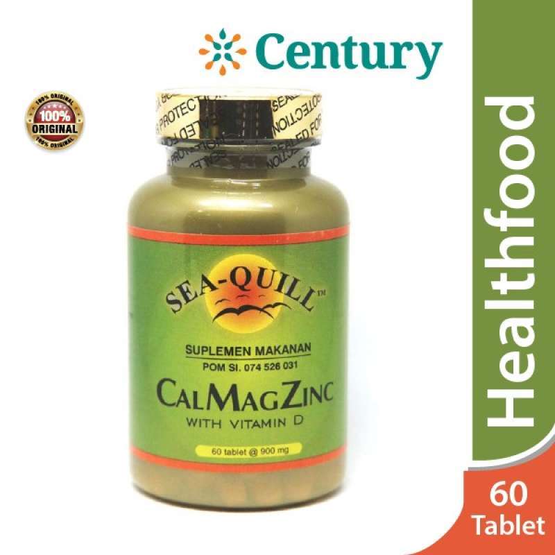 Jual sea quill cal mag zinc 60 tablets / kesehatan tulang / vitamin ...