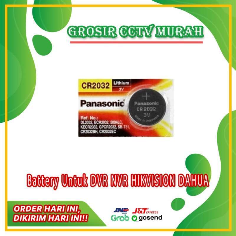 Jual Battery Untuk Dvr Nvr Hikvision Dahua Cmos Panasonic Cr 1220 / Cr ...