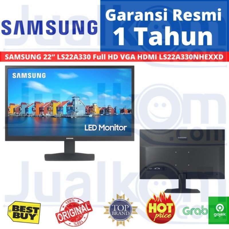 Promo LED Monitor Samsung 22 S22A330 HDMI LS22A330NHEXXD Diskon 23% di ...