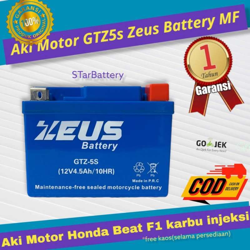 Promo Aki Motor Yamaha Xeon Gtz5S Zeus Super Power Aki Kering 12V 5Ah ...