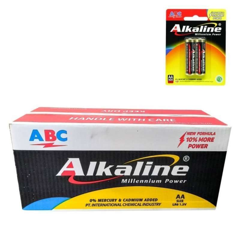 Jual Baterai / Batre Abc Alkaline Aa / A2 Isi 2 Lr6 1.5v 1 Dus Isi 144 Pcs Di Seller Hariya ...