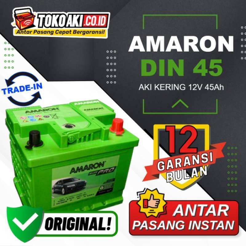 Jual AKI MOBIL DIN 45 AMARON HI LIFE DURO AKI KERING GARANSI 1 TAHUN di ...