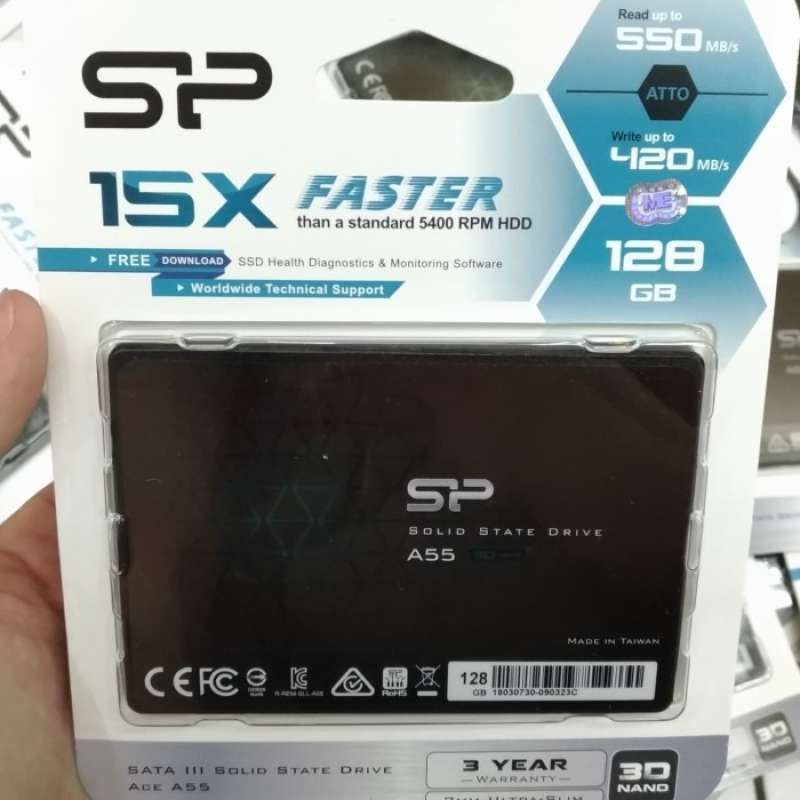 Promo Silicon Power A55 128GB SSD ( Solid State Drive ) 3 TAHUN Diskon ...