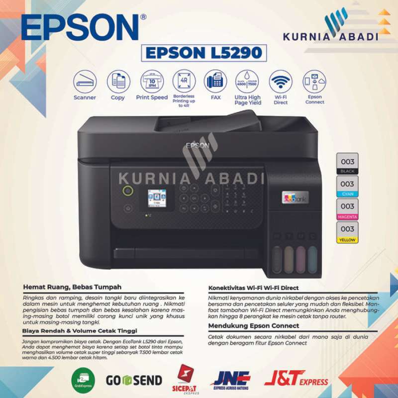 Promo Printer Epson EcoTank L5290 Wi-Fi All-in-One Ink Tank Printer ...