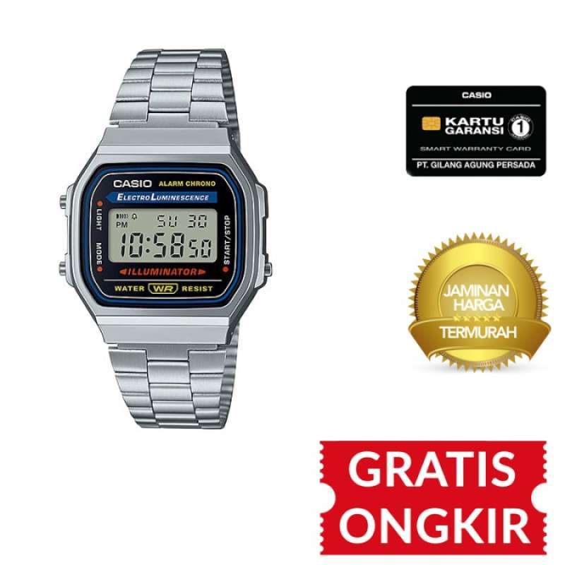 Promo Jam Tangan Pria Casio A168wa-1w Diskon 27% Di Seller Bossindo ...