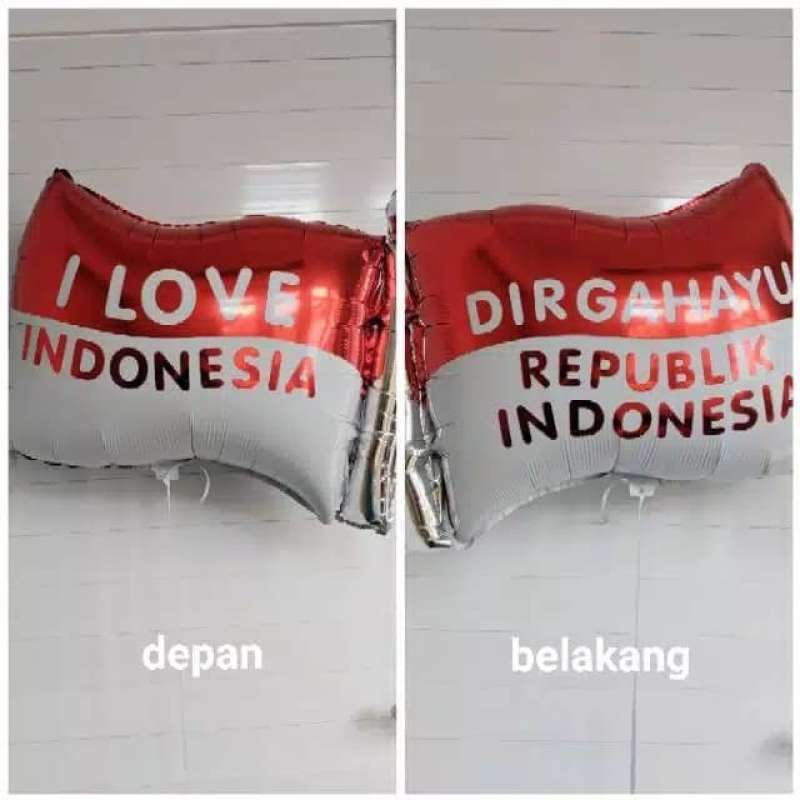 Jual Foil Balloon Bendera Indonesia / Dirgahayu Ri / 17 Agustus ...