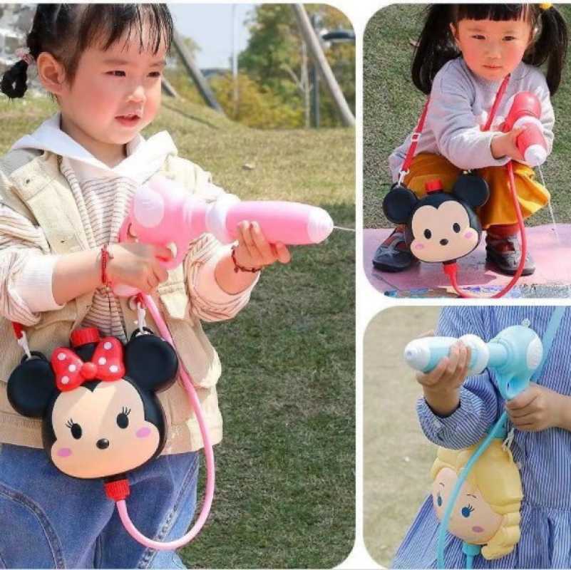 Promo Water Gun Disney Pistol Air Mickey Minnie Elsa Frozen - Elsa ...