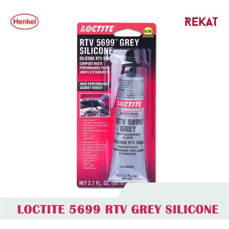 Promo Loctite Si 5699 Rtv Silicone Gasket Grey 80 Ml Sealant Mesin Thn ...