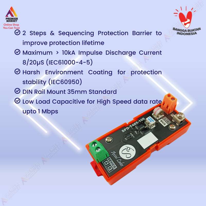 Jual Spd-t485-105 Surge Protector Rs-485 Anti Petir Bus Rs485 Di Seller ...