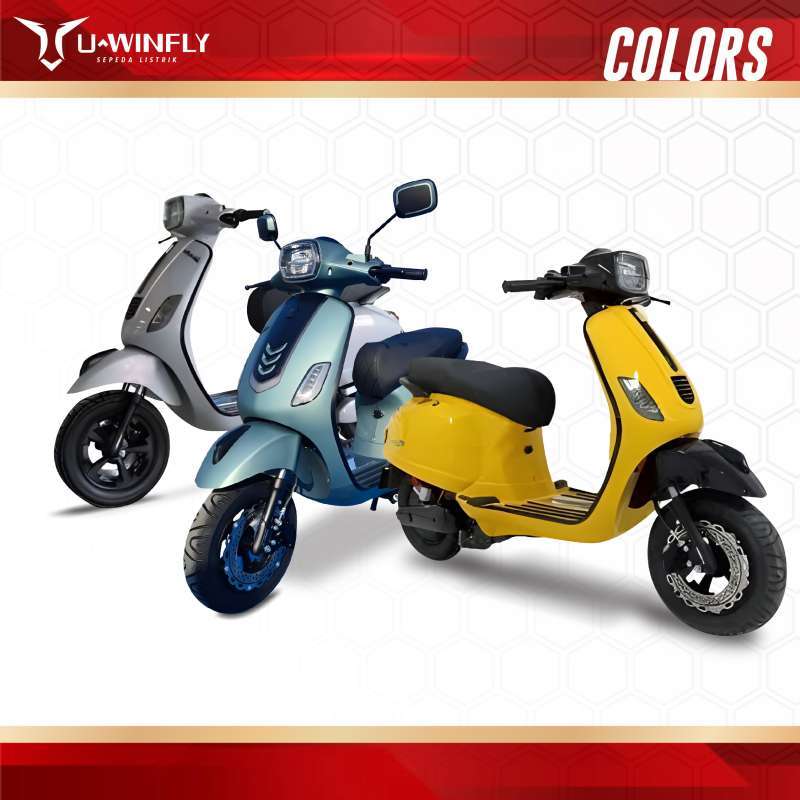 Promo Sepeda Motor Listrik Uwinfly T3s T3 Pro Vespa 72v/20ah Double ...