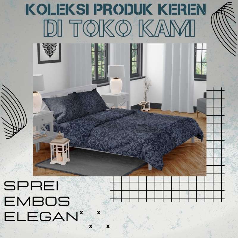 Promo Sprei Motif Polos Embos Premium & Elegan Super Lembut - 120x200cm ...