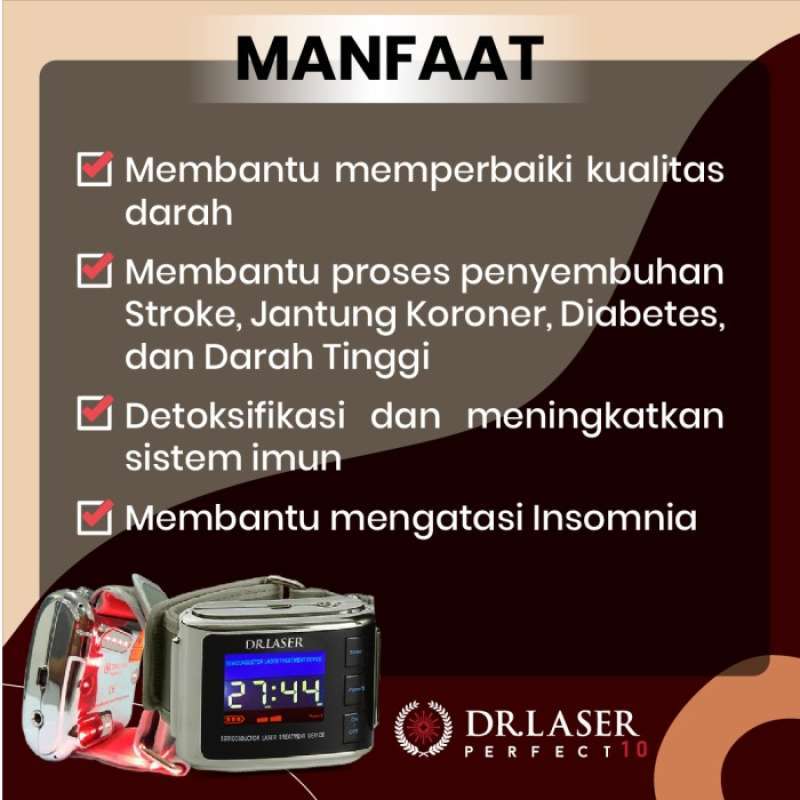 Jual Dr. Laser Perfect 10 + Intranasal Kit Jam Laser Kesehatan ...