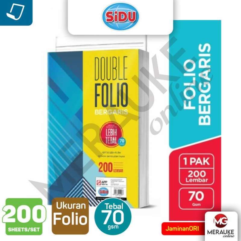 Jual Kertas Double Folio Garis Sidu (pack Isi 200 Lembar) Di Seller ...