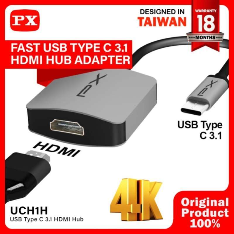 Promo Hubtype C To Hdmi Converter Adapter Hub Ios Android Windows Px Uch1h Diskon 23% Di Seller ...