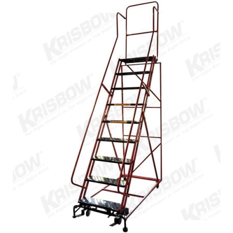 Promo Tangga Rolling Krisbow 9 STEPS 2.3m KRISBOW KW0102920 Diskon 23% ...