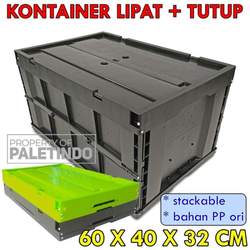 Jual Box Container Lipat Solid Dengan Tutup Kotak Penyimpanan Baju ...