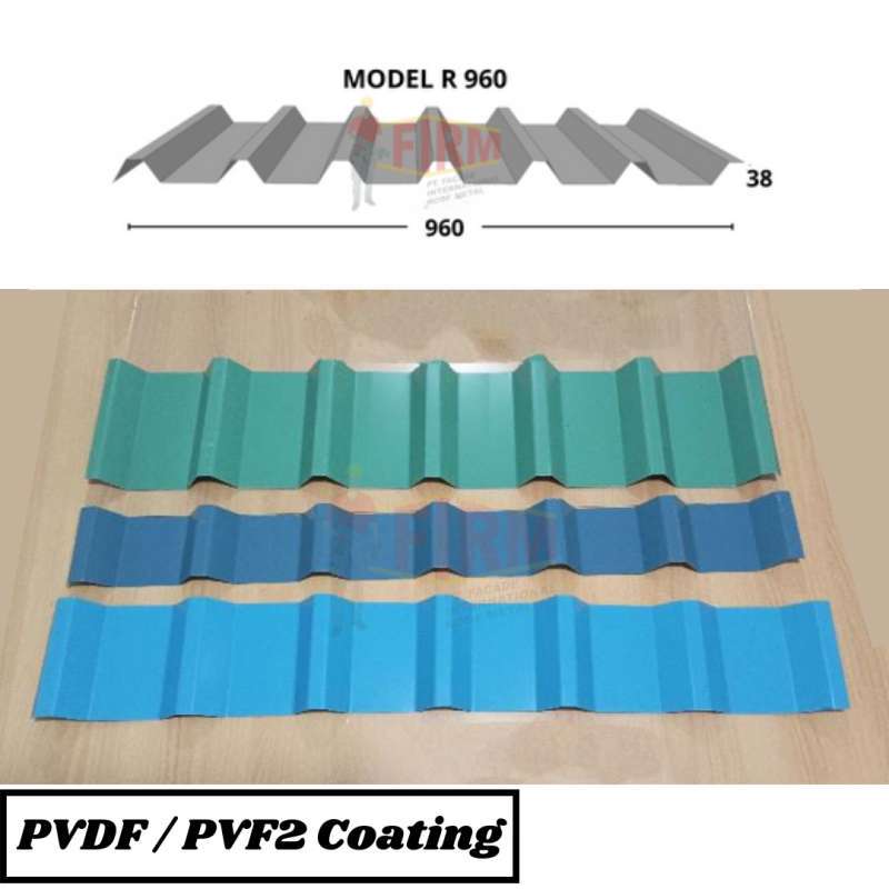 Jual Atap Coating Pvdf / Pvf2 : Zincalume, Galvanis, Alumunium ...