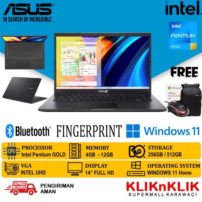 Jual ASUS VIVOBOOK 14 A1400EA Pentium GOLD 7505 12GB 512GB SSD 14 FHD WINDOWS 11 - 12GB/256GB ...