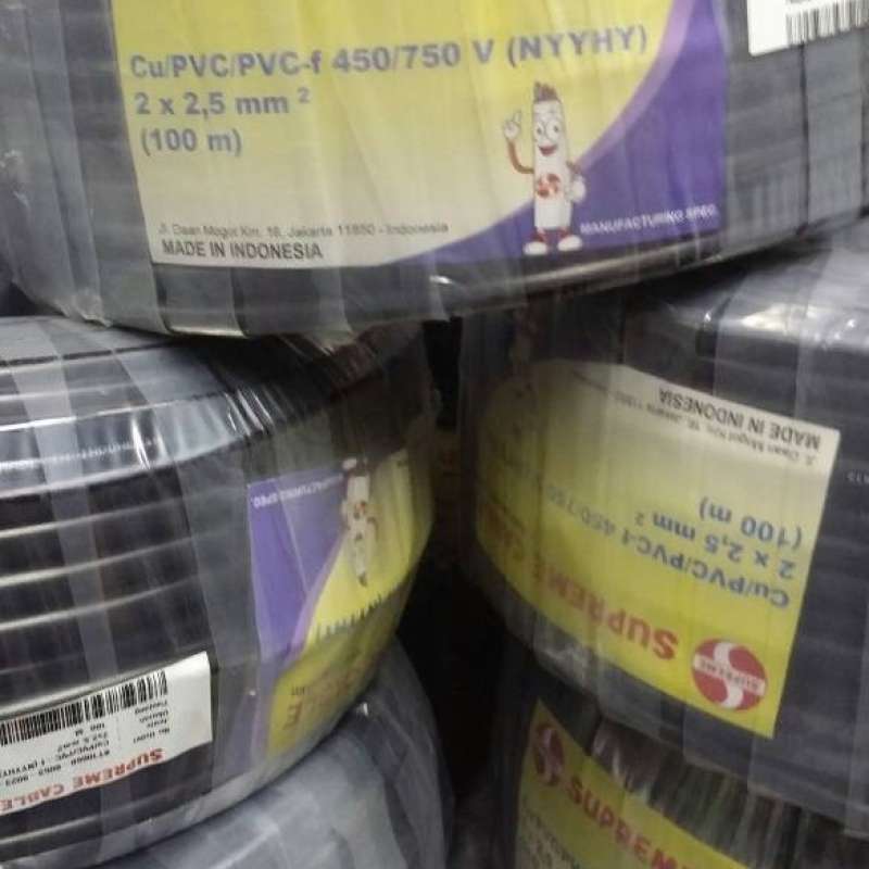 Promo Kabel Listrik NYYHY 2x2,5mm Roll 100m Diskon 23% di Seller ...