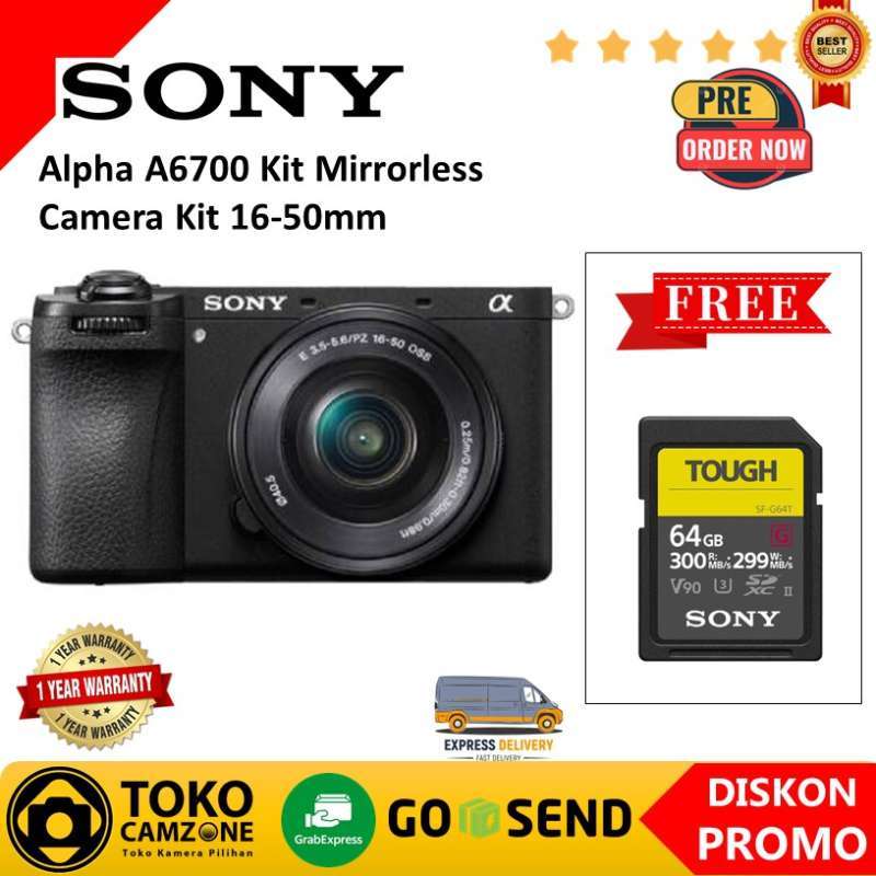 Jual Sony Alpha A6700 A 6700 Sony A6700 Kit Mirrorless Camera Kit 16 ...