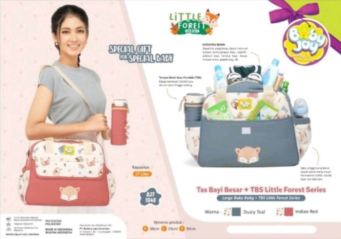 Promo Baby Joy Tas Bayi Besar Tabung Botol Susu Little Forest Bjt 1046 ...
