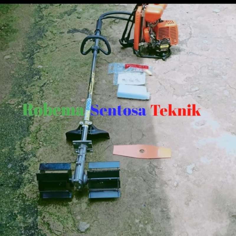 Promo Mesin Potong Rumput Dan Penyiang Gulma Kebun 2 In 1 Brush Cutter ...