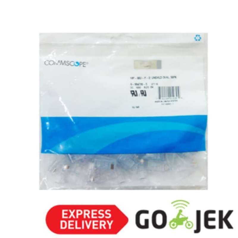 Promo Connector Rj45 Amp Commscope Cat5 - 50Pcs Konektor Lan Rj 45 Original Diskon 23% di Seller ...