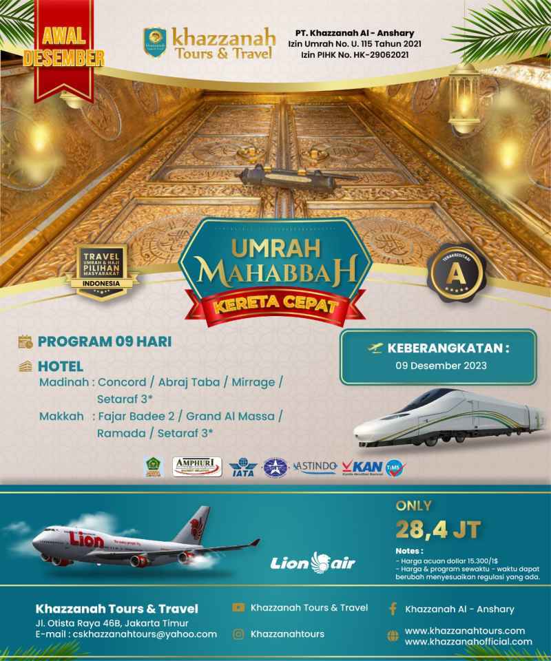 Jual UMRAH MAHABBAH di Seller Khazzanah Tours & Travel - Bidaracina ...