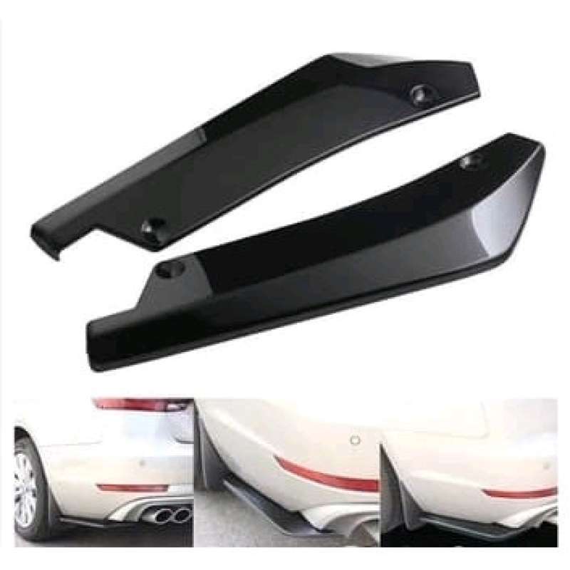 Jual WINGLET BELAKANG WING DIFFUSER BODY UNIVERSAL HITAM POLOS di ...