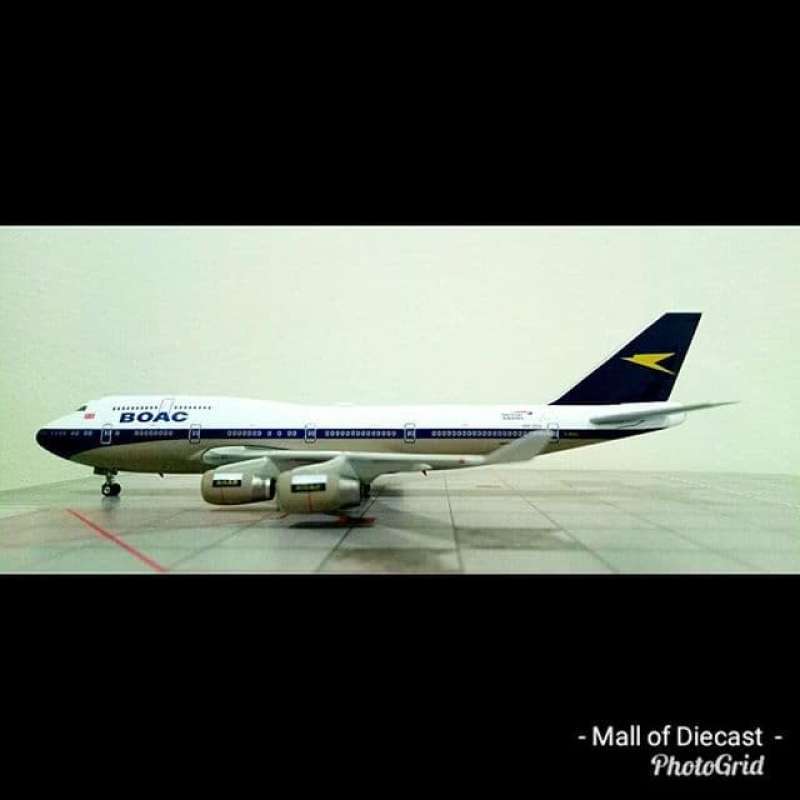 Promo British Airways Boeing 747-400 G-BYGC BOAC Livery Phoenix 1:400 ...
