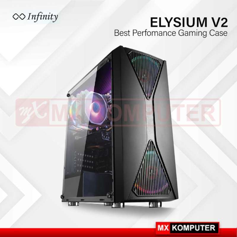 Jual Gaming Case Infinity Elysium V2 Casing Komputer Tempered di Seller ...