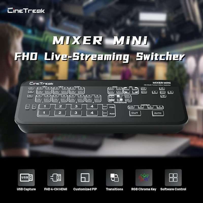 Jual CINETREAK MIXER MINI HDMI FHD LIVE-STREAMING VIDEO SWITCHER di ...