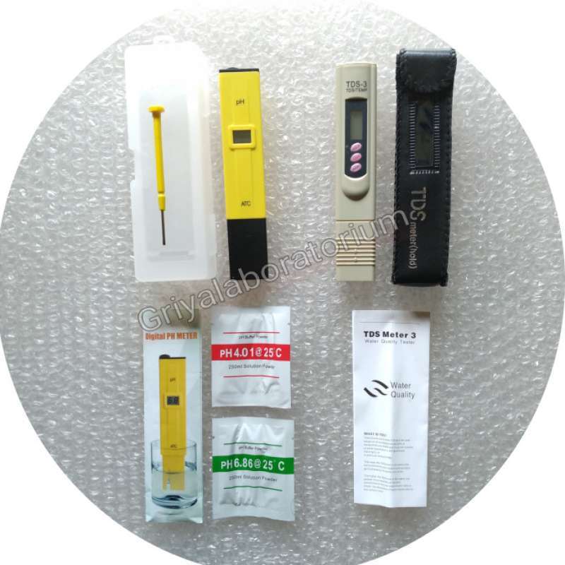 Promo PAKET PH Meter + TDS Water Tester - Alat Ukur Cek Tes Uji ...