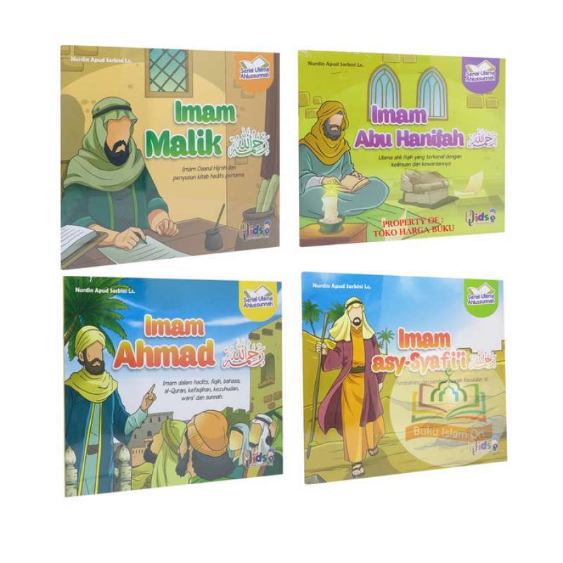 Jual Paket 4 Buku Anak Biografi Empat Imam Madzhab Abu Hanifah Malik ...