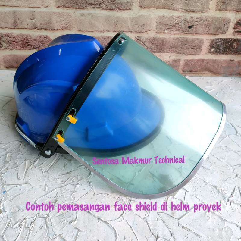 Jual Face Shield APD Pelindung Wajah Untuk Helmet Helm Proyek di Seller ...