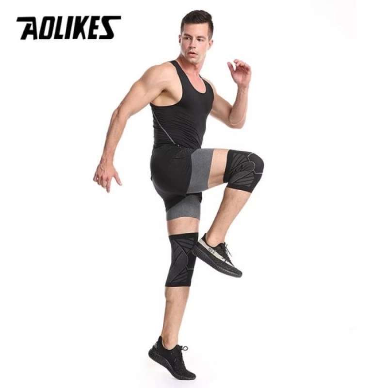 Promo Aolikes 1pcs Powerlifting Elastic Bandage Leg Compression Knee ...