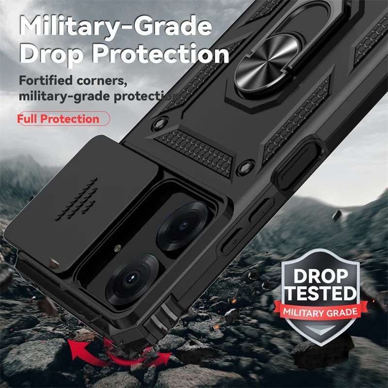 Jual CASING XIAOMI REDMI 13C CASE REDMI 13C RING STAND SLIDE LENS ...