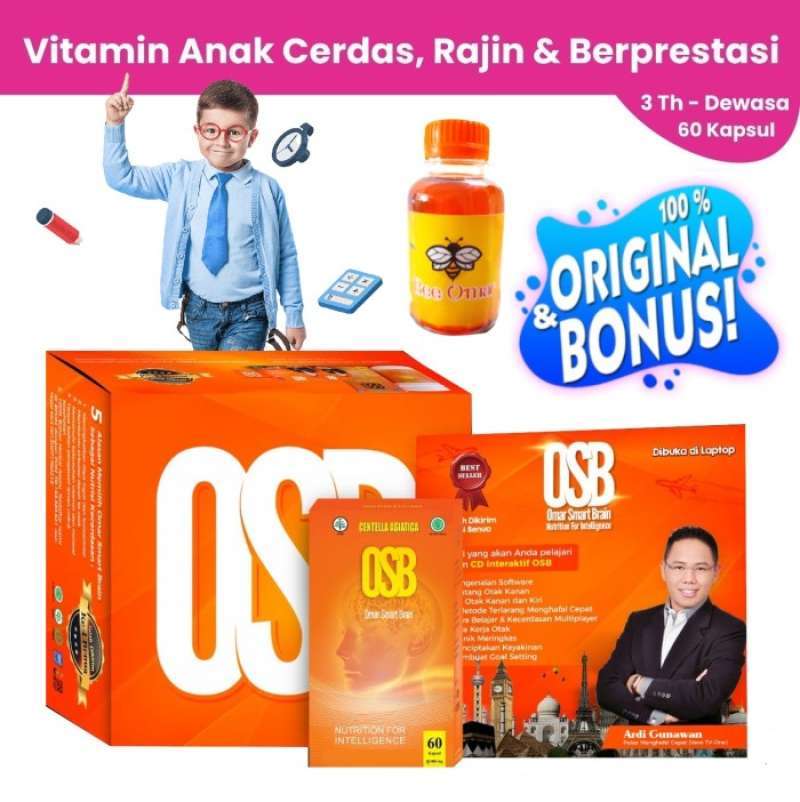 Promo Smart Brain Osb Omar Smart Brain Nutrisi Kecerdasan Otak Anak Dewasa Diskon 33% Di Seller ...