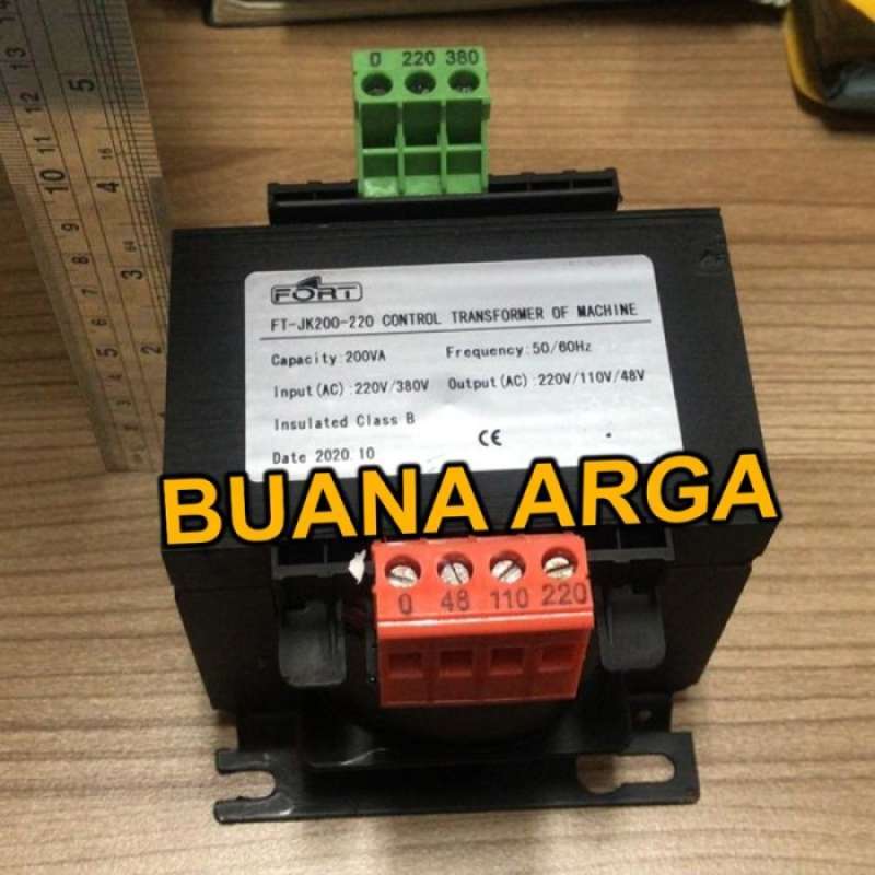 Promo Multi Trafo Step Down 200 VA - Output 36V/24V/12V - FT-JK200-36 ...