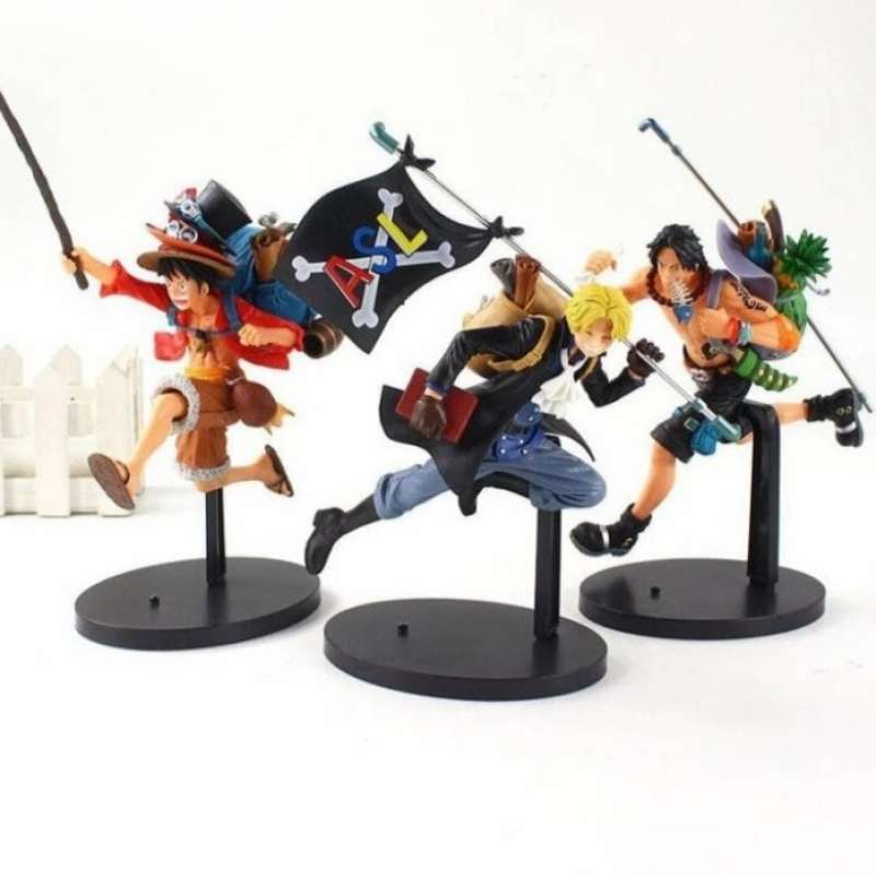 Promo Luffy Zoro Usop Sanji Ace-One piece Action Figure Set Diskon 23% ...
