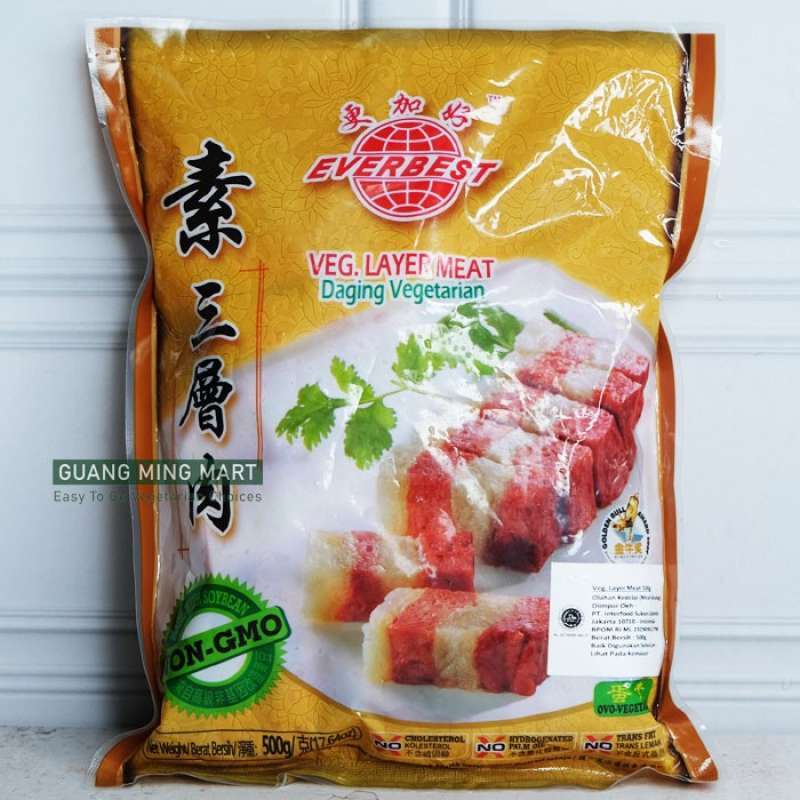 Jual Everbest Vegetarian Layer Meat / Sam Can Vegetarian 500gram di ...