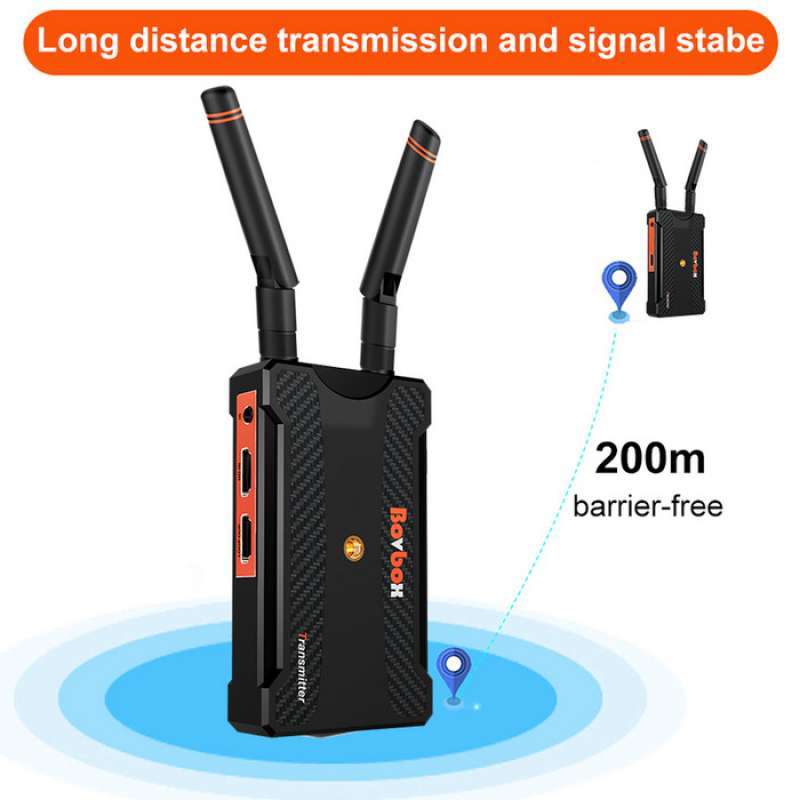 Promo BOVBOX PRO 200m Wireless Display HDMI Extender Video Transmitter ...