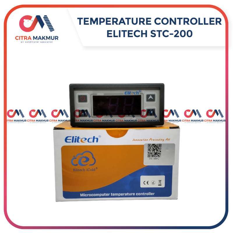 Jual Elitech Temperature Controller Thermostat Kulkas STC 200 1 Sensor ...